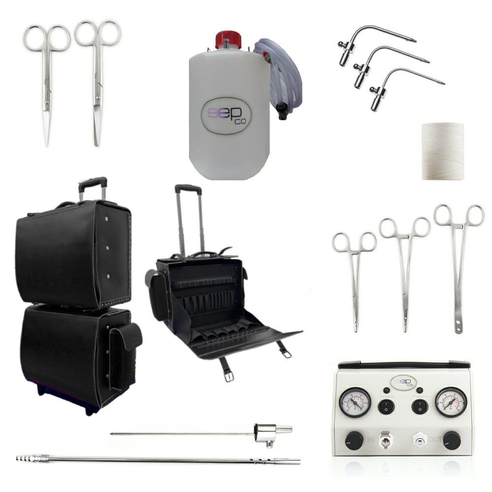 Starter Kit Embalming with Twin Pump (Guaranteed Instruments) Black Ca ...